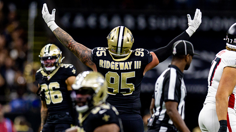 Report: Saints re-sign defensive tackle John Ridgeway to two-year deal ...